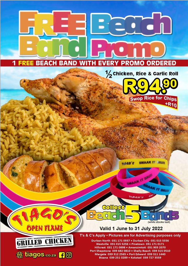 June July Promo - Tiago's Open Flame Grilled Chicken